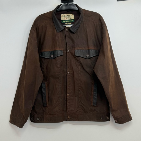 Jacaru | Jackets & Coats | Vintage Jacaru Brown Oil Skin Waxed Cotton ...